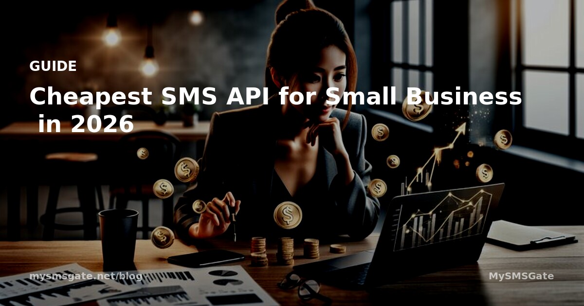 Cheapest SMS API for Small Business in 2026 - MySMSGate Blog