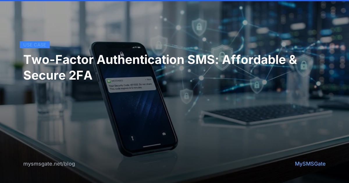 Two-Factor Authentication SMS: Affordable & Secure 2FA - MySMSGate Blog
